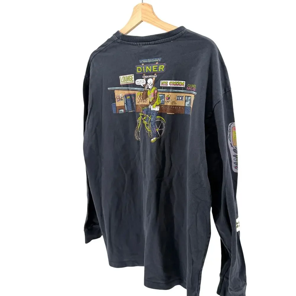 Zara | Shirts | Zara Faded Gray 0 Cotton Skeleton Laro Lagosta Heavy ...